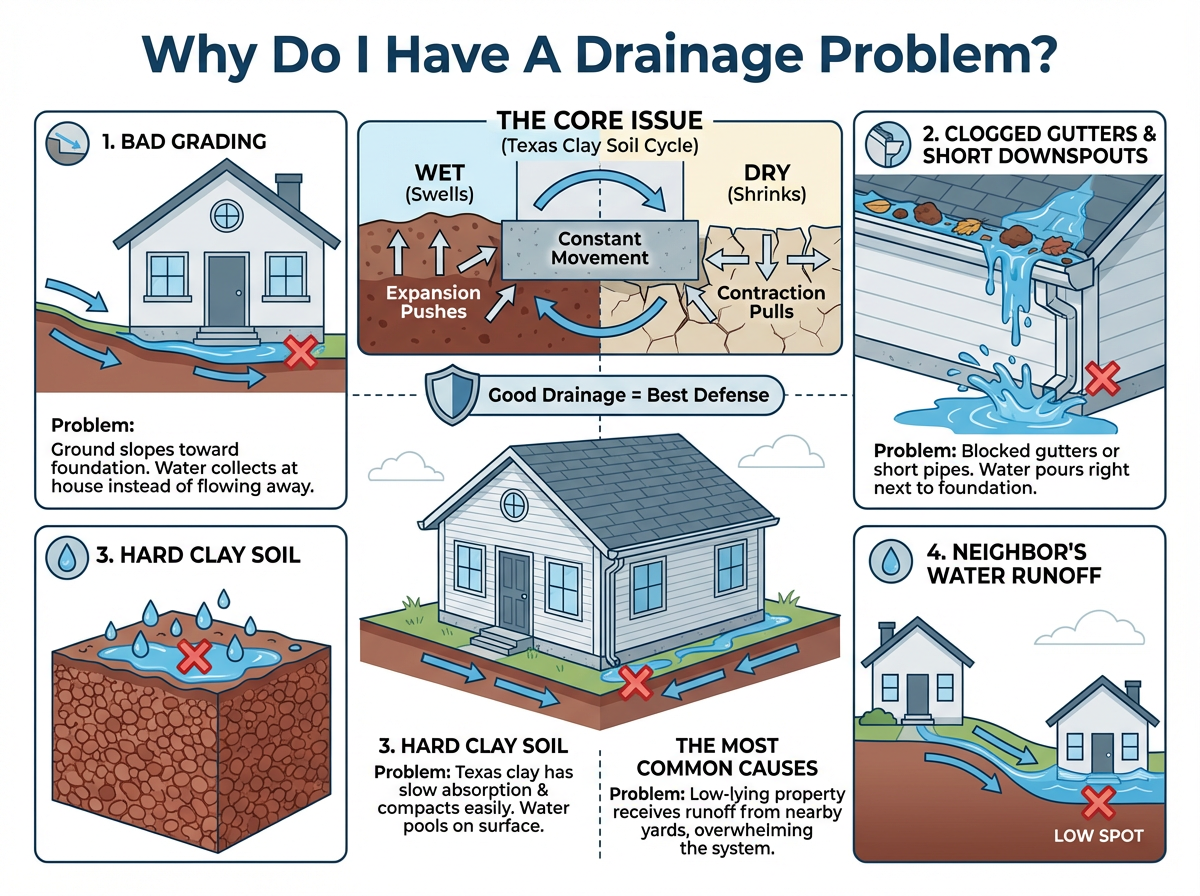 Diagnosing And Fixing Water Drainage Problems - G.L. Hunt